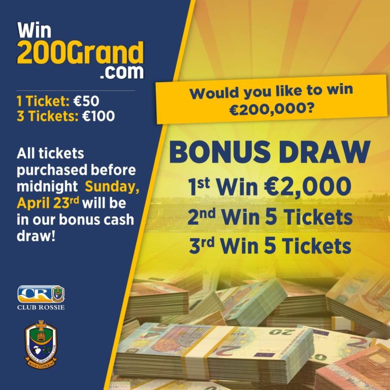Latest "Win 200 Grand" Bonus Draw Winner announced - GAA Roscommon