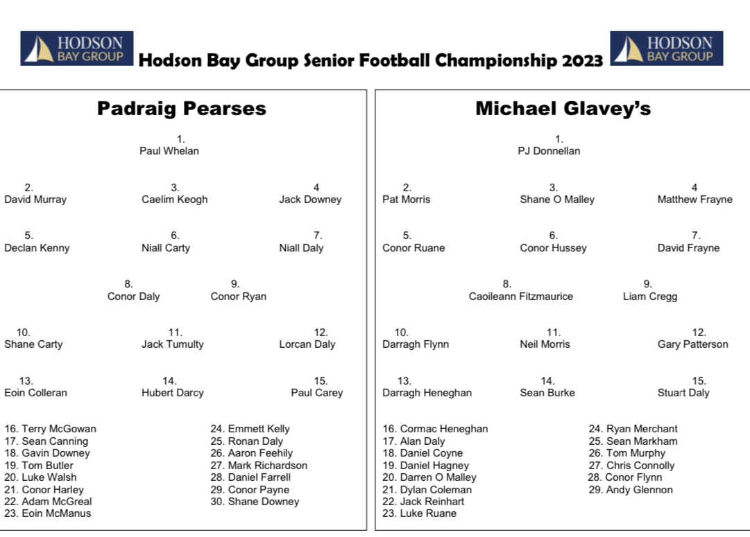 Match Information & Teamsheets. - GAA Roscommon