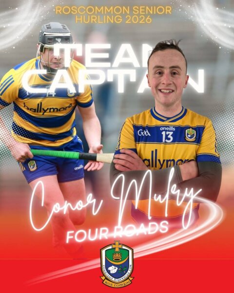 Conor Mulry Announced As Roscommon Hurling Captain - GAA Roscommon